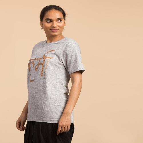 Karma T-shirt grey – Isha Life EU